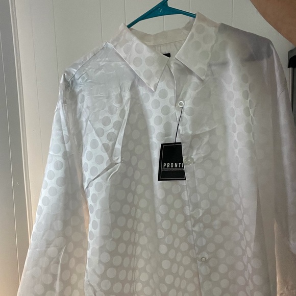 Shirts | Pronti Collection Size Large Dress Shirt For Men Color White ...